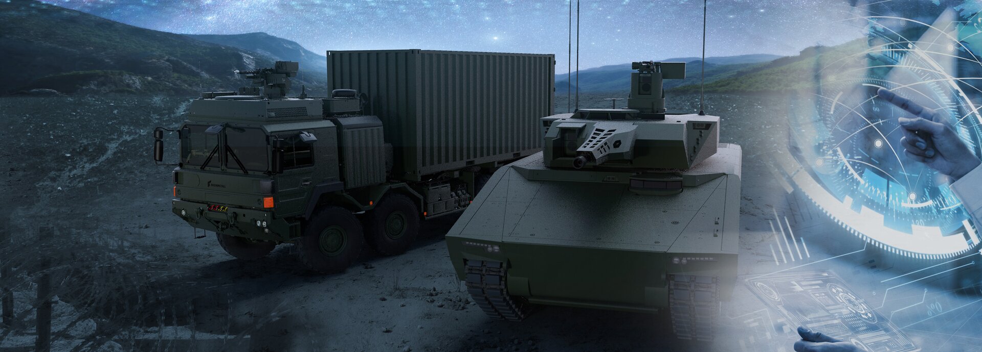 Services für militärische Fahrzeugsysteme | Rheinmetall